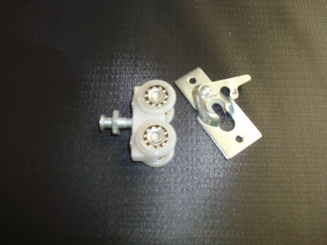 Door Wheel Assembly (4 Small Wheels, Bracket, & 2 Screws) | Energenics